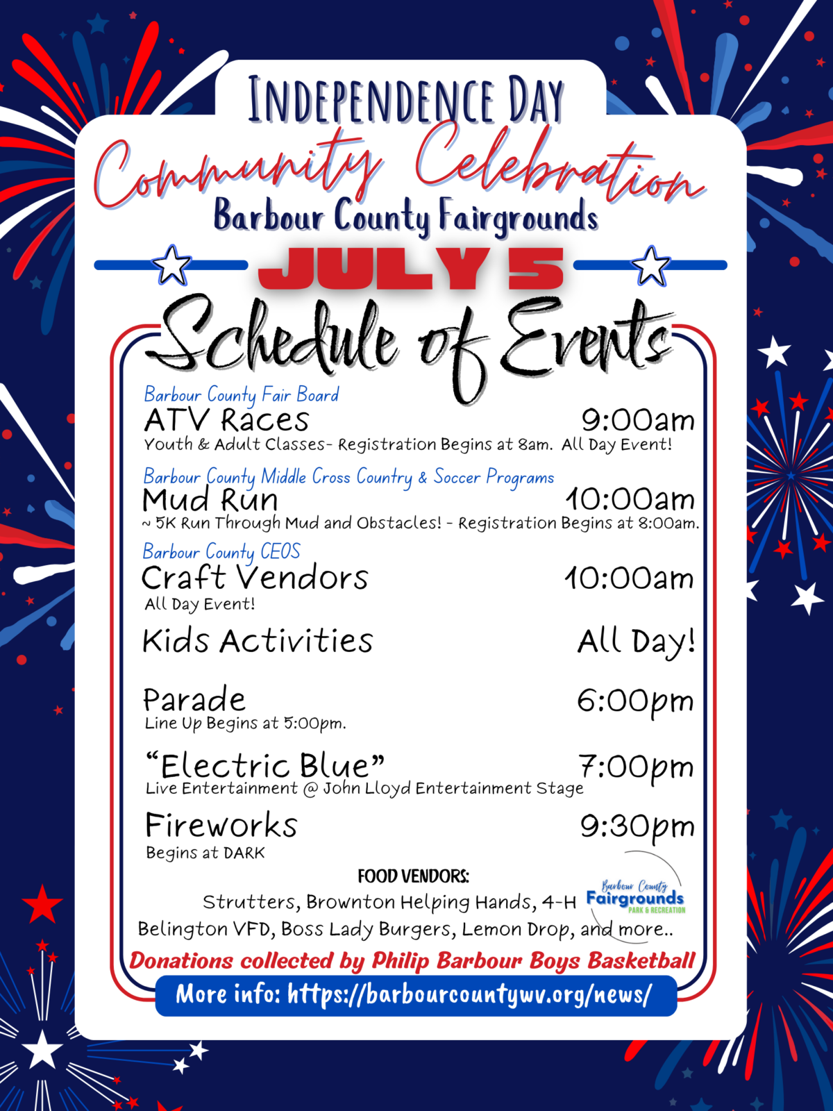 July 5th- Independence Day Community Celebration @ Barbour County ...